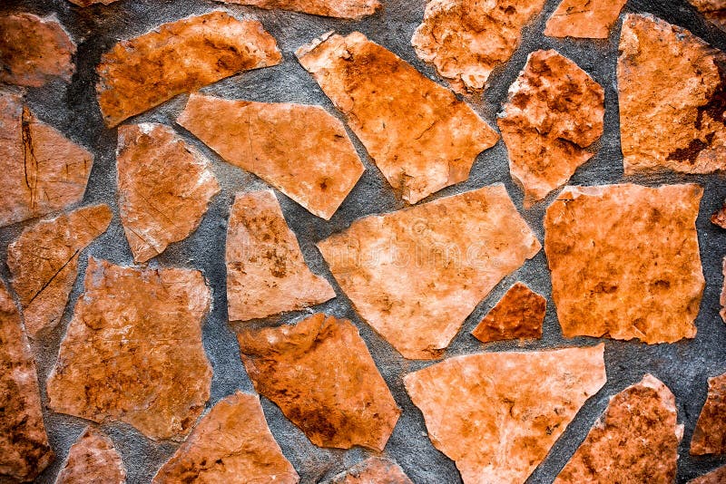 Red -brown Light Orange Color Natural Stone Pattern Wall Texture Stock ...