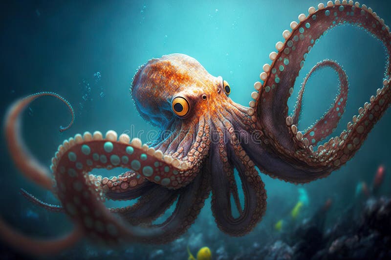 Brown Octopus Stock Illustrations – 616 Brown Octopus Stock ...