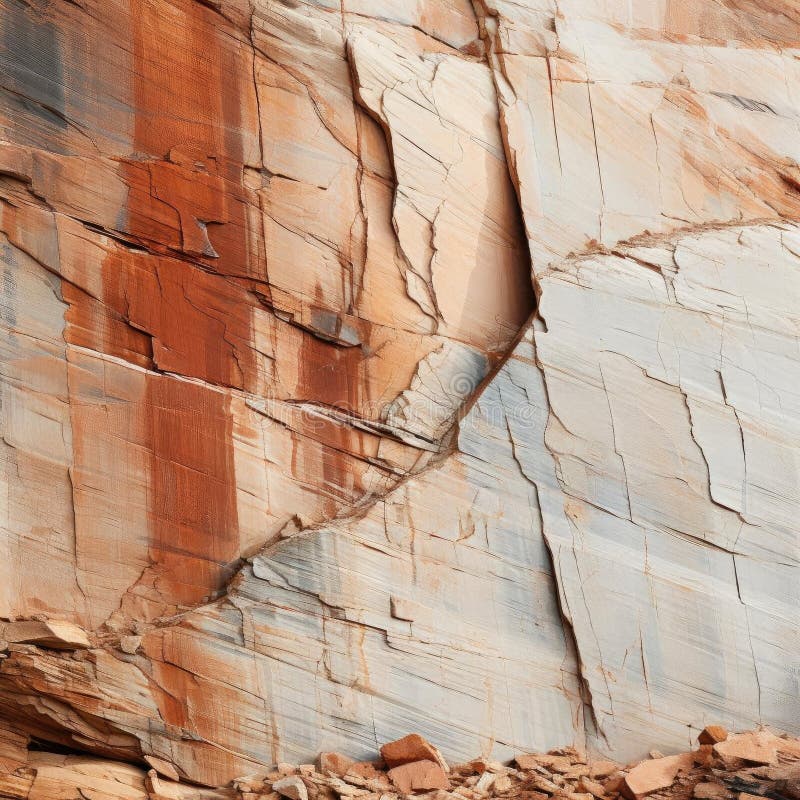 Red, Brown, and Orange Rocks with Layered Compositions Stock ...