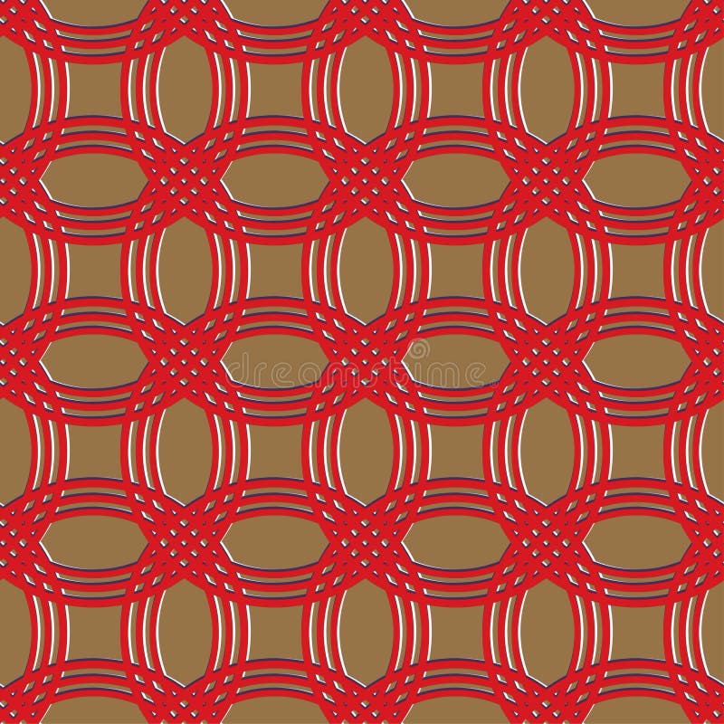 Red and Brown Chain Armor Pattern Stock Illustration - Illustration of ...