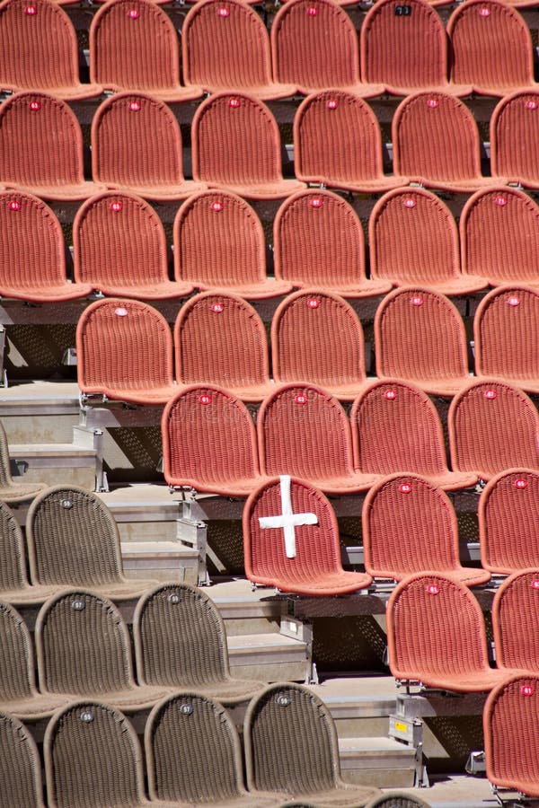Red and brown seats stock photo. Image of seats, outdoor - 31789270