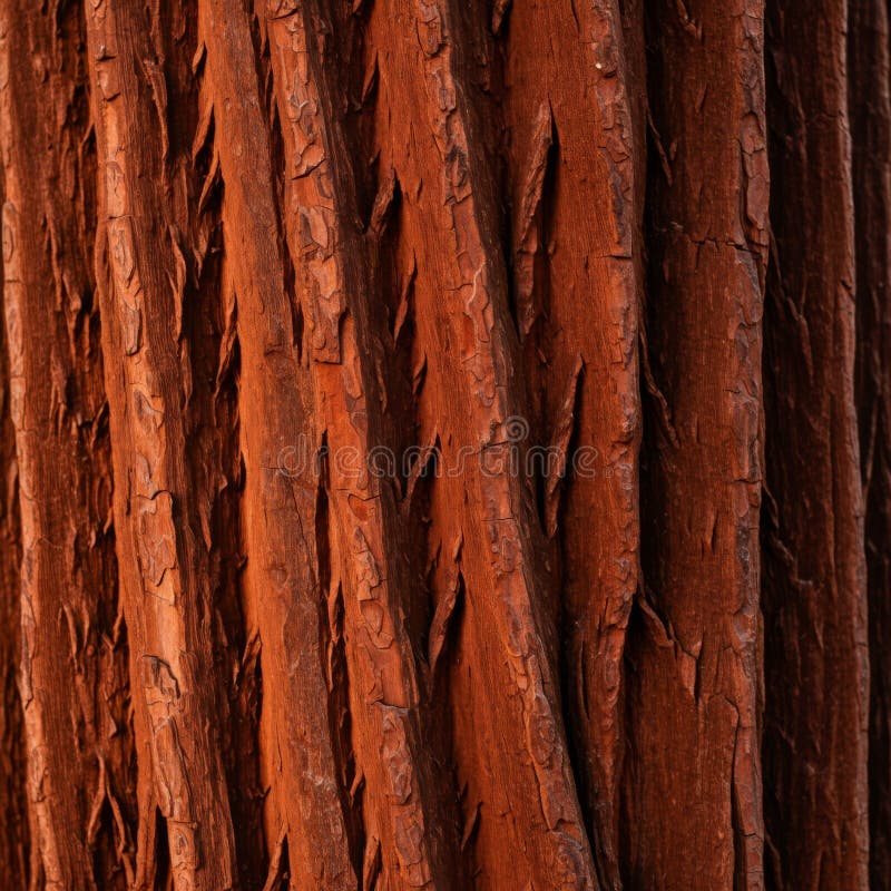 Red Brown Tree Bark Texture Close Up Stock Illustration - Illustration ...