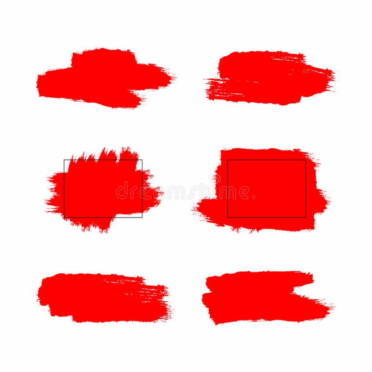 Red Brush Elements Stock Illustrations – 16,384 Red Brush Elements ...