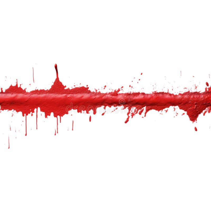 Red Brush Texture on Transparent Background - Ai Generated Stock ...