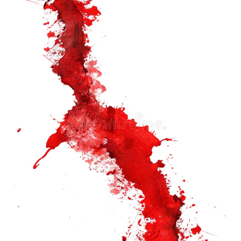 Red Brush Texture on Transparent Background - Ai Generated Stock ...