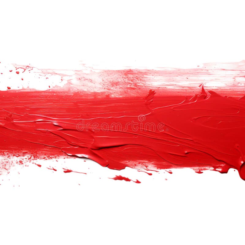 Red Brush Texture on Transparent Background - Ai Generated Stock ...