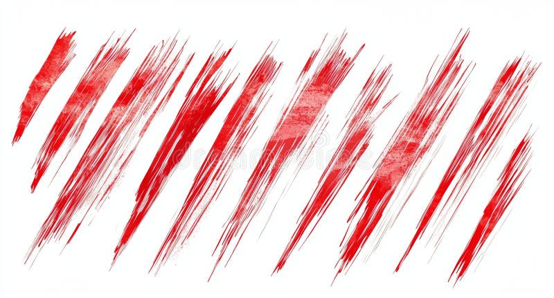 A Red Brushstroke Underline. a Marker Pen Highlight Stroke Stock Image ...