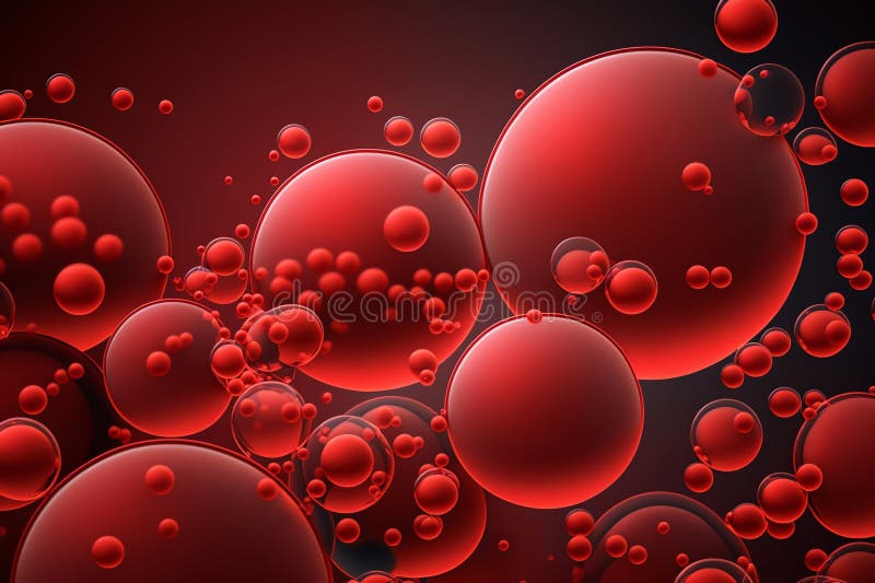 Red Bubbles Background. Color Bubbles. Bubble Background. Generative Ai ...