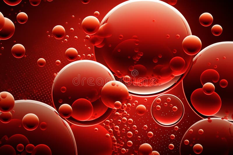Red Bubbles Background. Color Bubbles. Bubble Background. Generative Ai ...