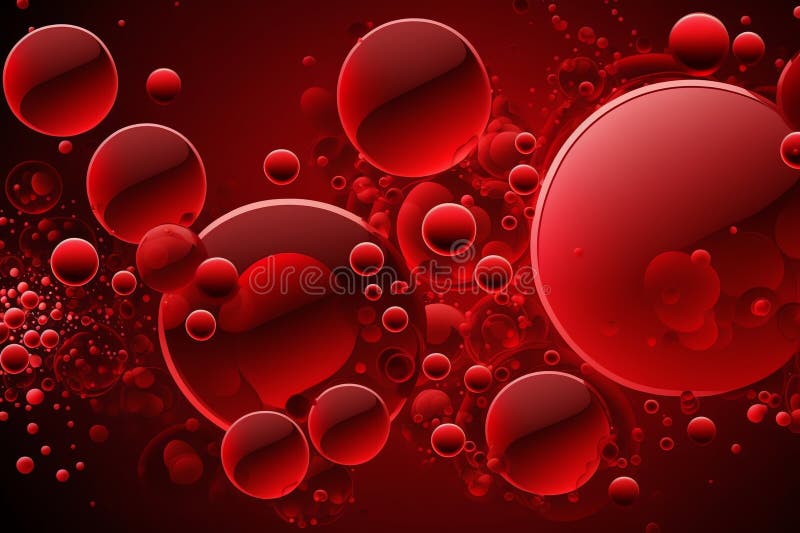 Red Bubbles Background. Color Bubbles. Bubble Background. Generative Ai ...