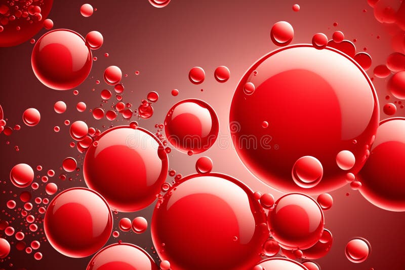 Red Bubbles Background. Color Bubbles. Bubble Background. Generative Ai ...