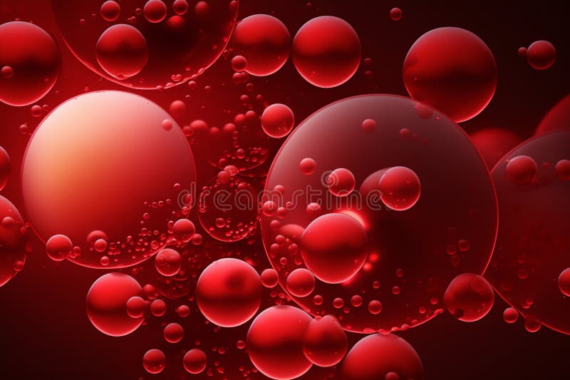 Red Bubbles Background. Color Bubbles. Bubble Background. Generative Ai ...