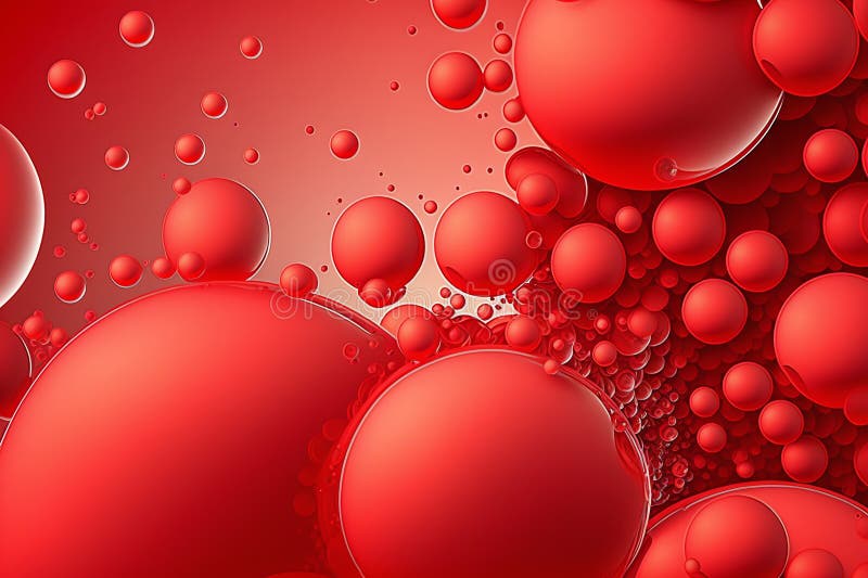Red Bubbles Background. Color Bubbles. Bubble Background. Generative Ai ...
