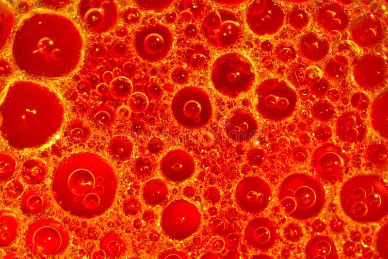 Red Bubbles Boiling stock image. Image of bubbling, molten - 70384235