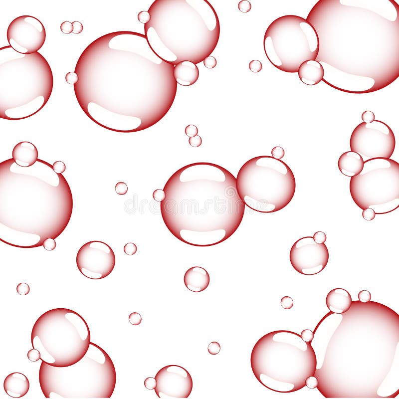 Red bubbles stock vector. Illustration of abstract, bubbles - 61634007