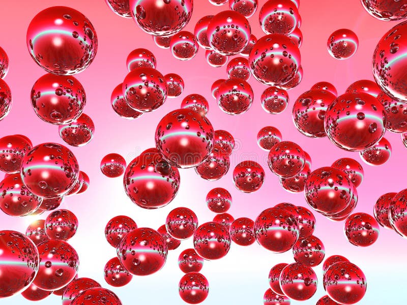 Red bubbles stock illustration. Illustration of design - 44385492