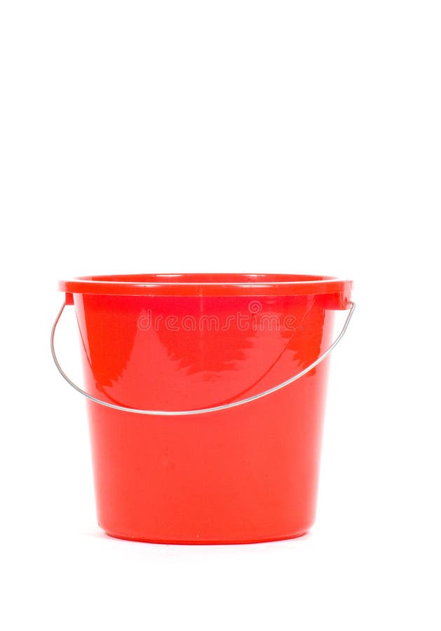 Empty red bucket stock photo. Image of sandbox, colour - 26243898