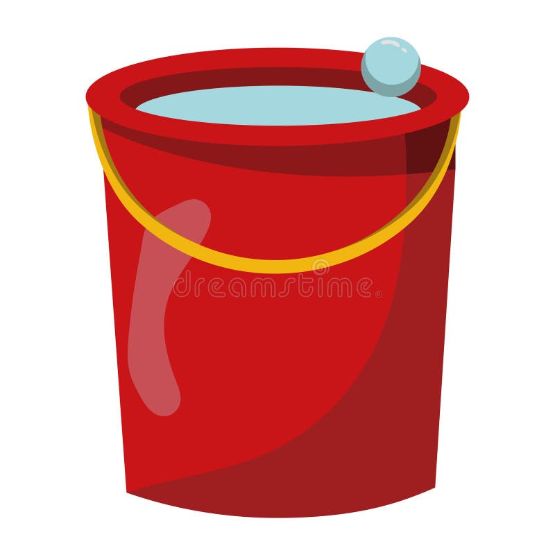 Tin Bucket Illustration. Hand Drawn Stock Vector - Illustration of ...