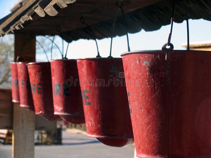 Red buckets stock photo. Image of exhibit, solidarity - 1830234