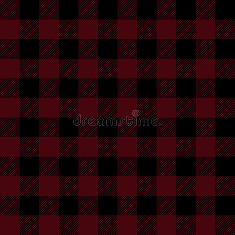 Red Buffalo Plaid Seamless Pattern Stock Vector - Illustration of ...
