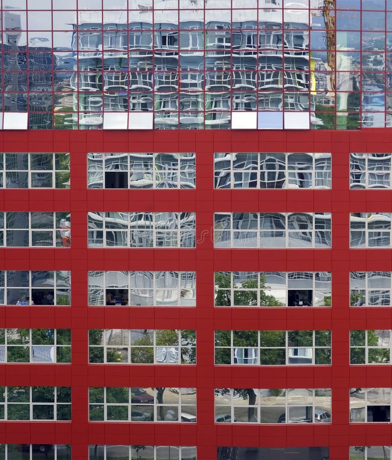 Coloured modern building stock image. Image of design - 10359215