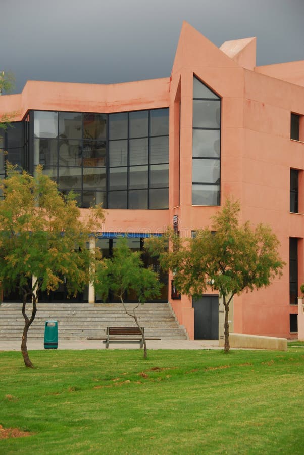 Red building stock photo. Image of modern, colorful, building - 6466464