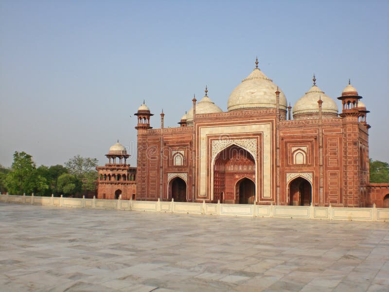 Red Building of a Complex of Taj Mahal, India Stock Image - Image of ...
