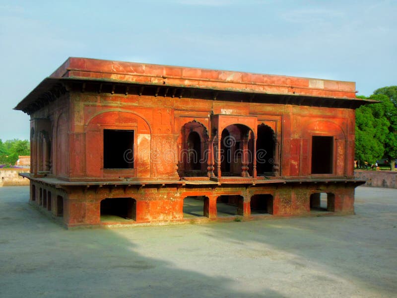Red Building Inside Red Fort in New Delhi Stock Photo - Image of arch ...