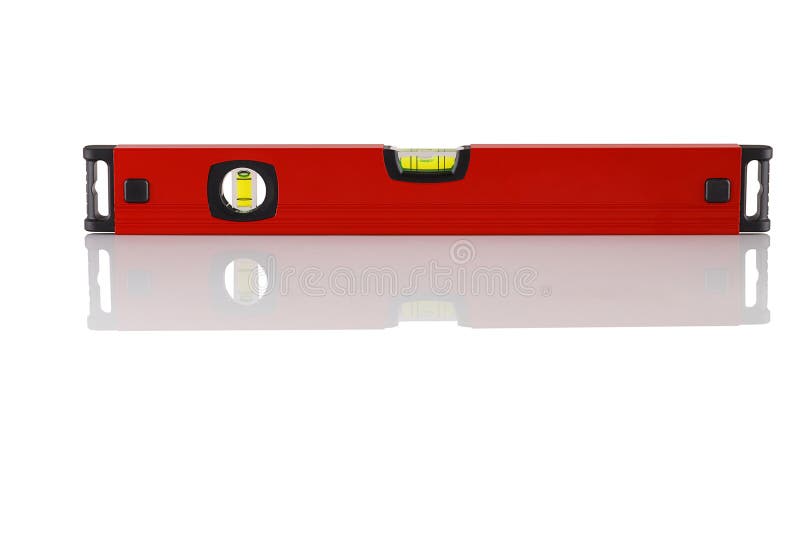 Construction Level with a Ruler Stock Photo - Image of surface, tool ...