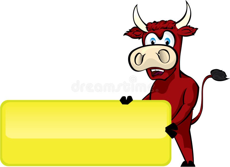 Red bull stock vector. Illustration of cartoon, funny - 5892235