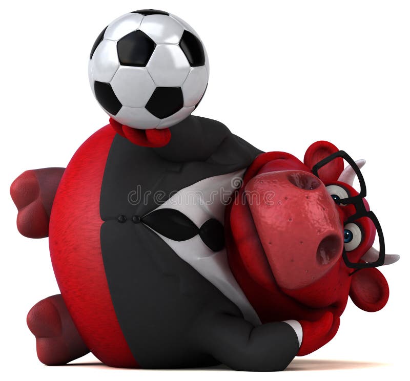 Red bull - 3D Illustration stock illustration. Illustration of cheese ...