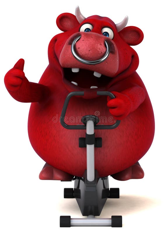 Red bull - 3D Illustration stock illustration. Illustration of cheese ...