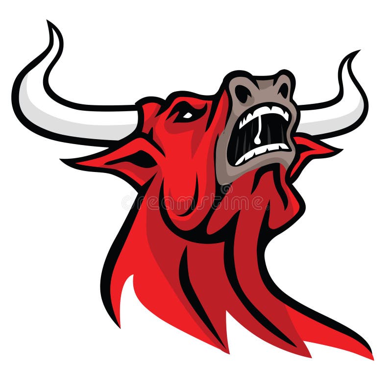 Roter Stier stock abbildung. Illustration von gehörnt - 14710829