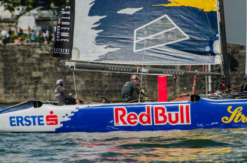 Red Bull Sailing Team Compete Editorial Stock Photo - Image of boat ...