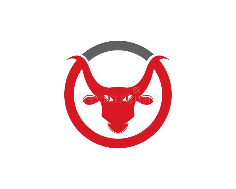 Red Bull Taurus Logo Template Vector Icon Illustration Stock Vector - Illustration of girl ...