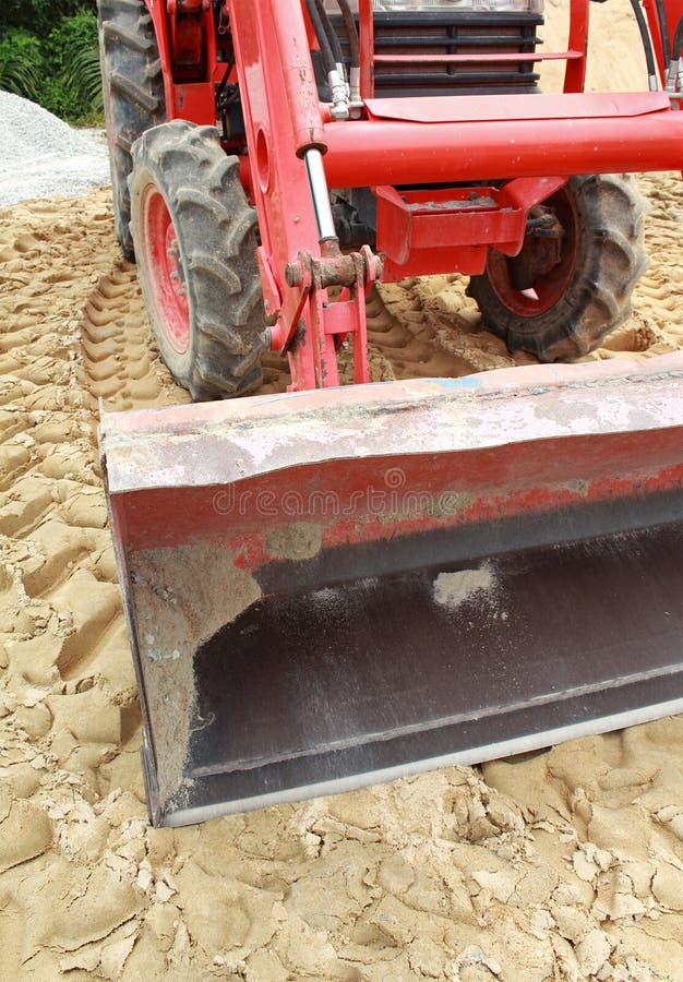 Red bulldozer stock photo. Image of machinery, mover - 36116108
