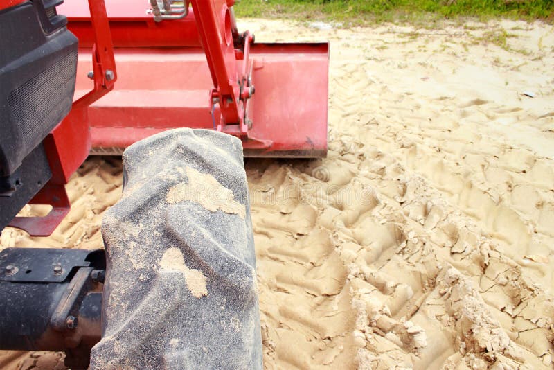 Red bulldozer stock image. Image of mover, pavement, motor - 36116163