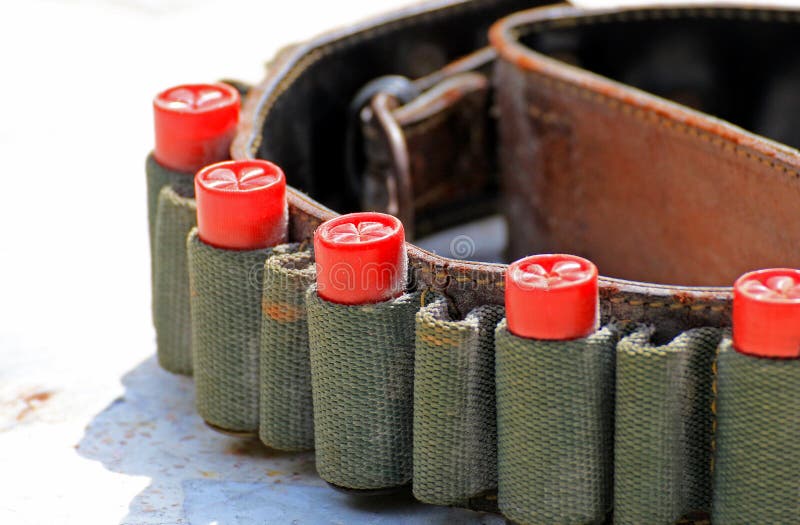 The red bullets rifle stock photo. Image of dangerous - 65525270