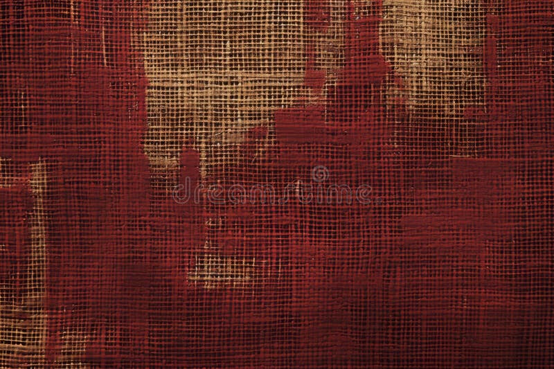 Red Burlap Background, Rustic Fabric Texture with Linen and Rough ...