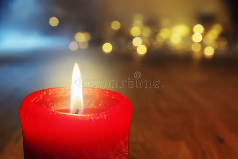 Red Burning Candle Background Stock Photo - Image of card, flame: 63152178