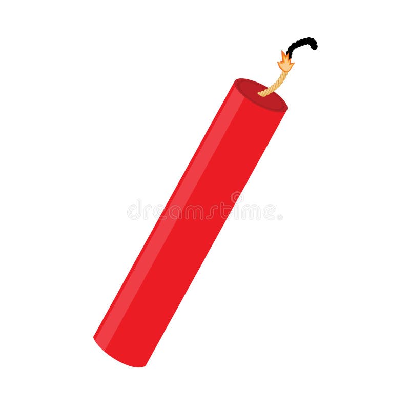 Burning Dynamite Stick Stock Illustrations – 355 Burning Dynamite Stick ...