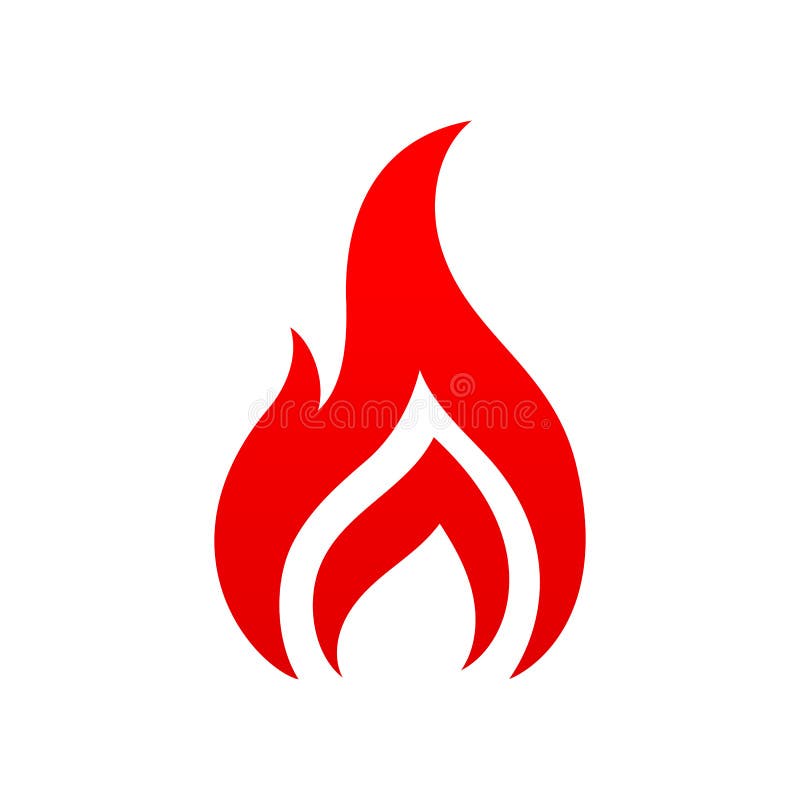 Red Burning Fire, Torch Flame Isolated Vector Icon Stock Vector ... Red Burning Fire, Torch Flame Isolated Vector Icon Stock Vector ...