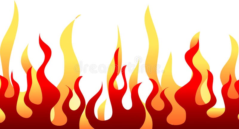 Red burning flame pattern stock vector. Illustration of painted - 3957109