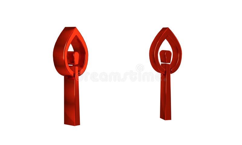 Red Burning Match with Fire Icon Isolated on Transparent Background ... Red Burning Match with Fire Icon Isolated on Transparent Background ...