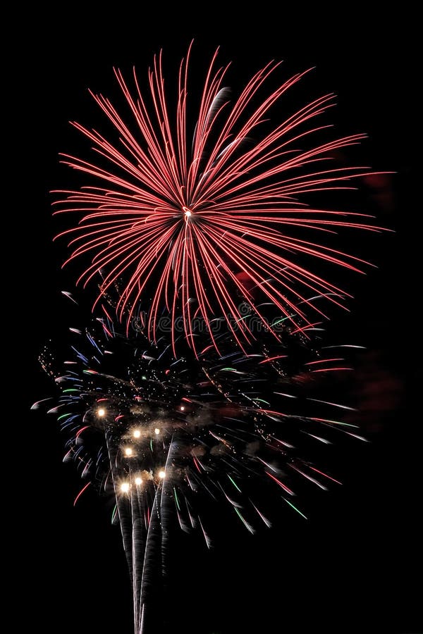 Red Burst with stock image. Image of blue, holiday, white - 1696717