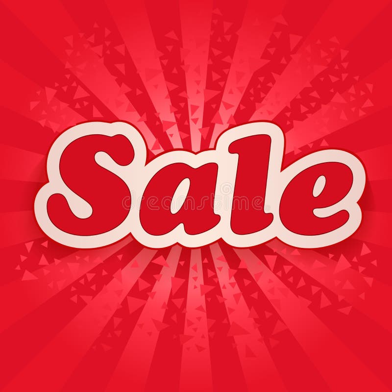 Red burst sale poster. stock vector. Illustration of sale - 79169627