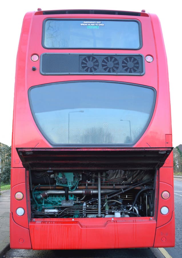 Red bus stock image. Image of double, assistance, damaged - 65442729