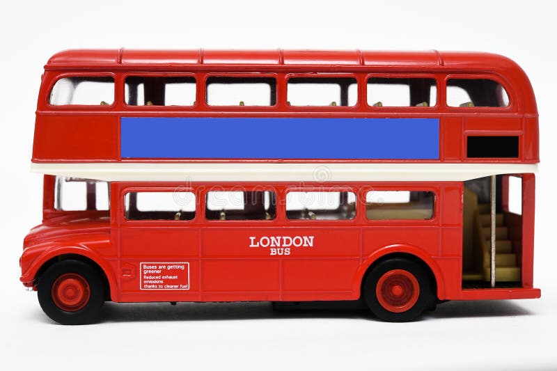 Red Bus on White Background Stock Photo - Image of coach, omnibus: 56424852