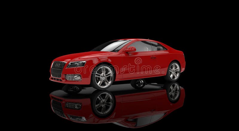 Red business car stock photo. Image of comfortable, race - 59007586