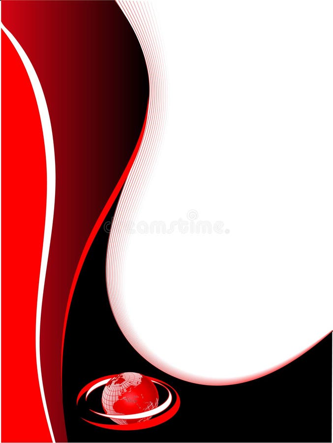 A Red Business Card Template Stock Vector - Illustration of creative ...